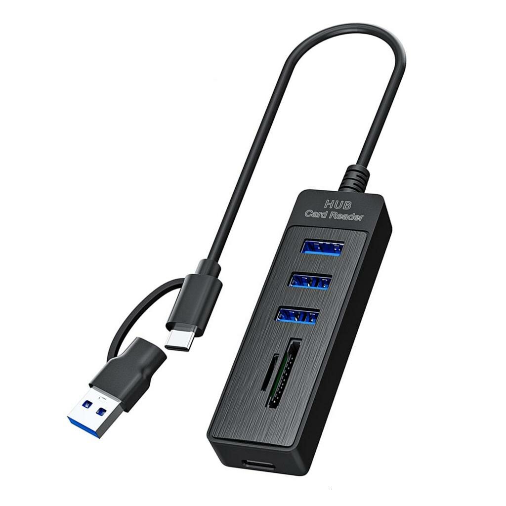 5 в 1 USB-хаб с кардридером, Порт USB Type C