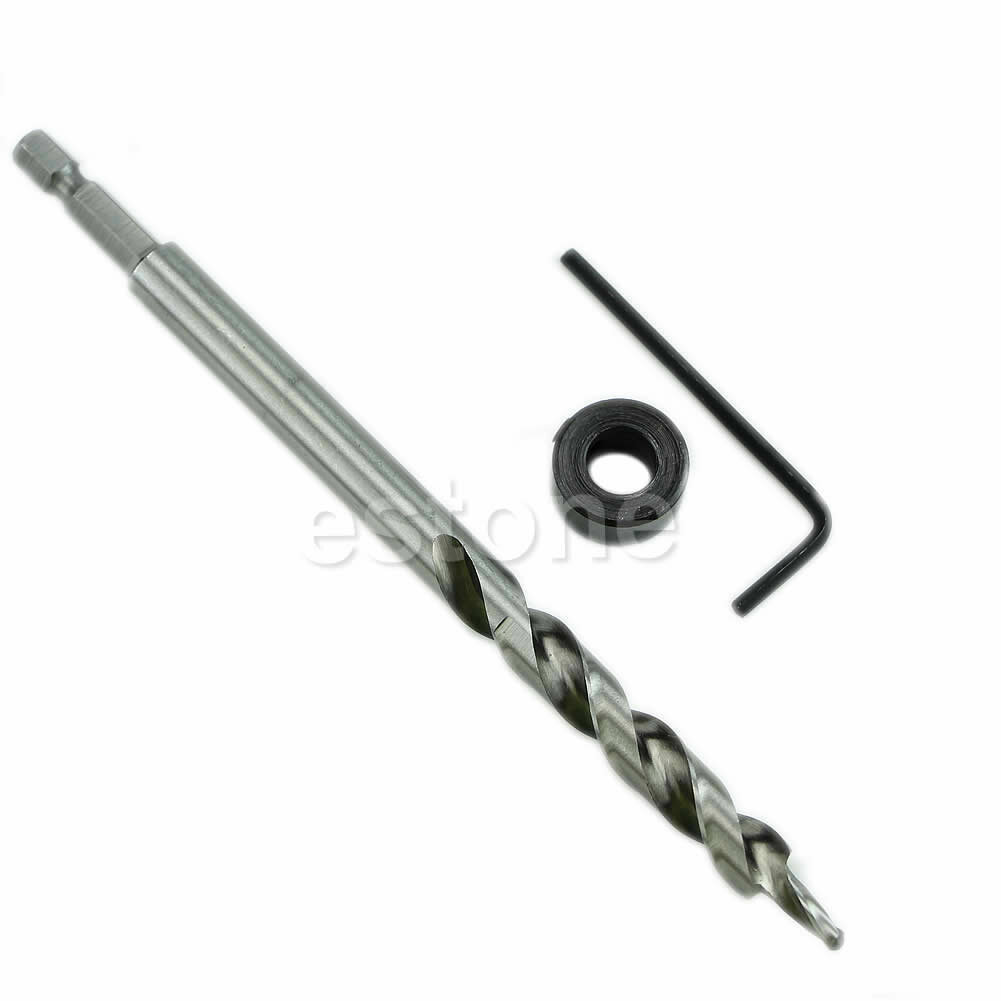 Набор Сверл с Шестигранным Поворотным Шагом 1/4 \" для Kreg Pocket Hole Drill Jig Guide 3/8 \" Новый