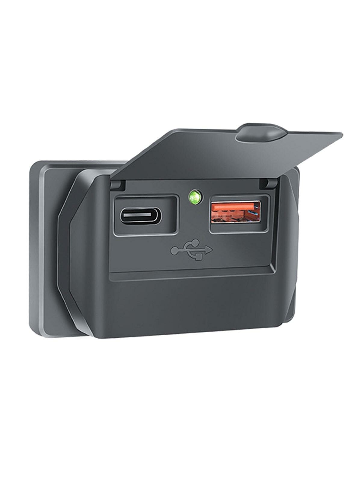 3.1A 12-24 В USB-зарядка для автокемперов RVS Гнездо быстрой зарядки Панель адаптера питания