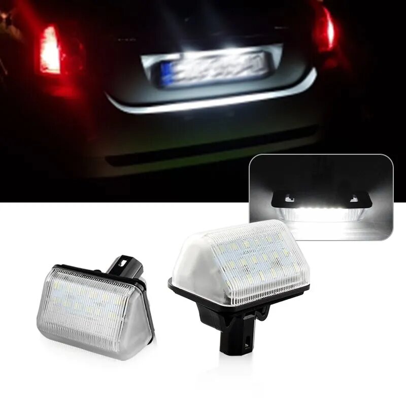 2 шт.12 В 3 Вт светодиодный Фонарь Освещения Номерного знака canbus без ошибок для Mazda CX-5/CX-7/Speed6