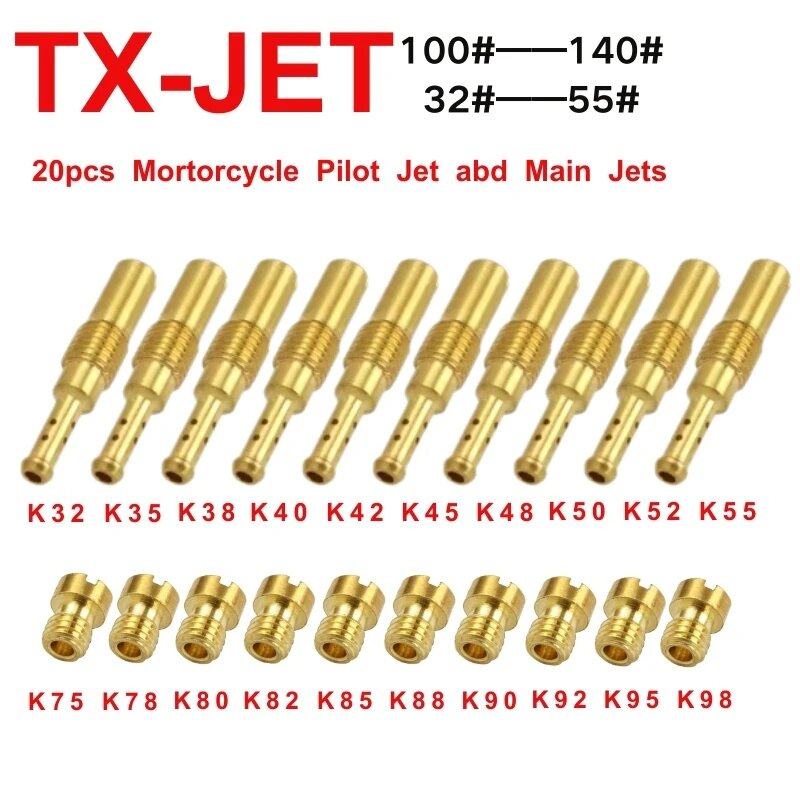 Набор форсунок карбюратора мотоцикла TX-JET 32#-140#