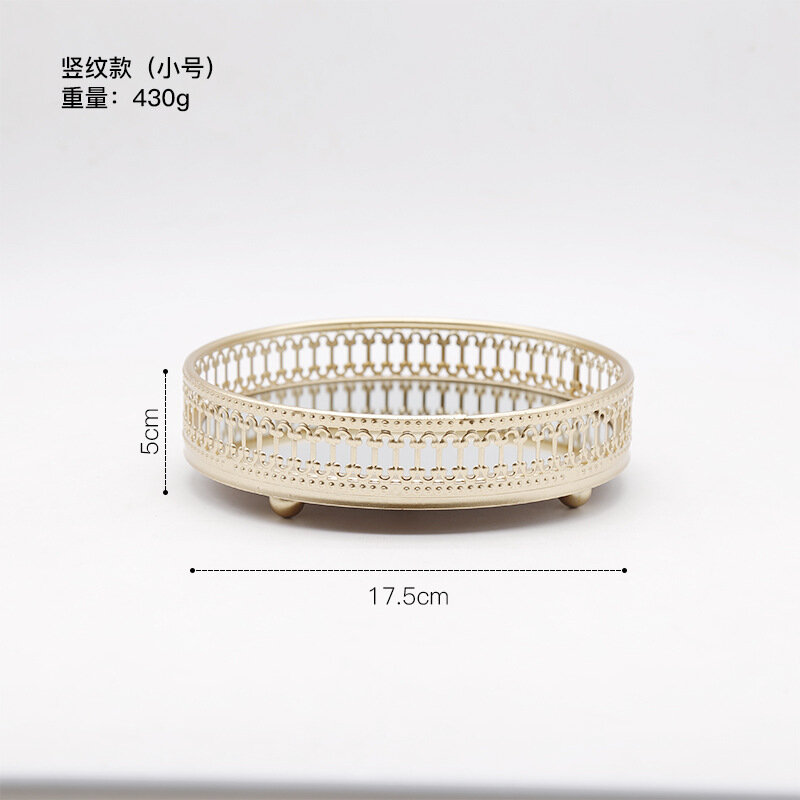 ⭐Поднос для ювелирных изделий из металла и стекла в стиле Nordic Light Luxury, органайзер для хранения на столе, поднос для украшений⭐