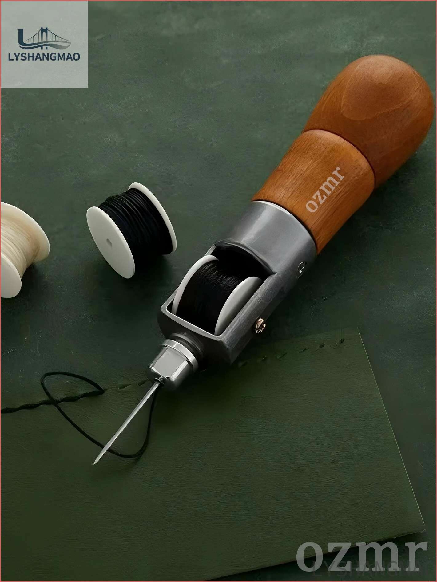 Сокровище найдено! Машинка для шитья по коже, черные вощеные нитки, 2 иглы в комплекте