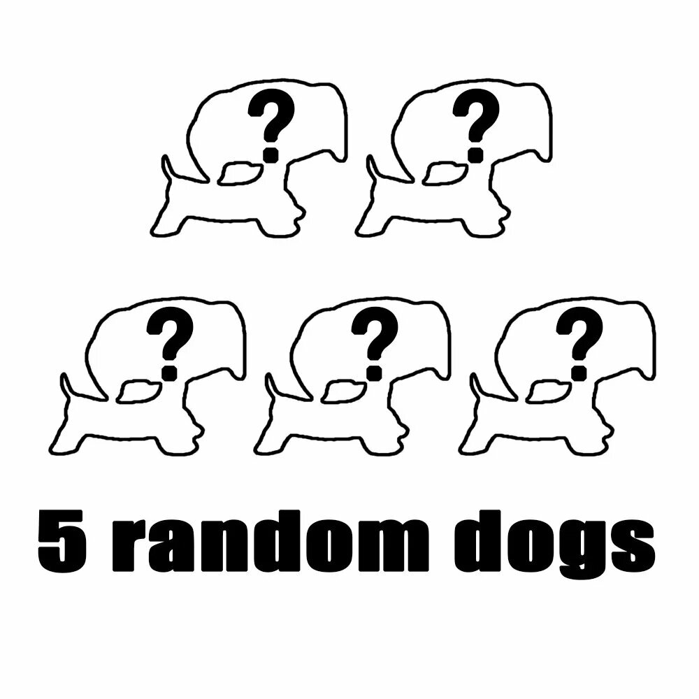 5 виниловых собачек такс, цвет: 5pcs dachshunds dogs