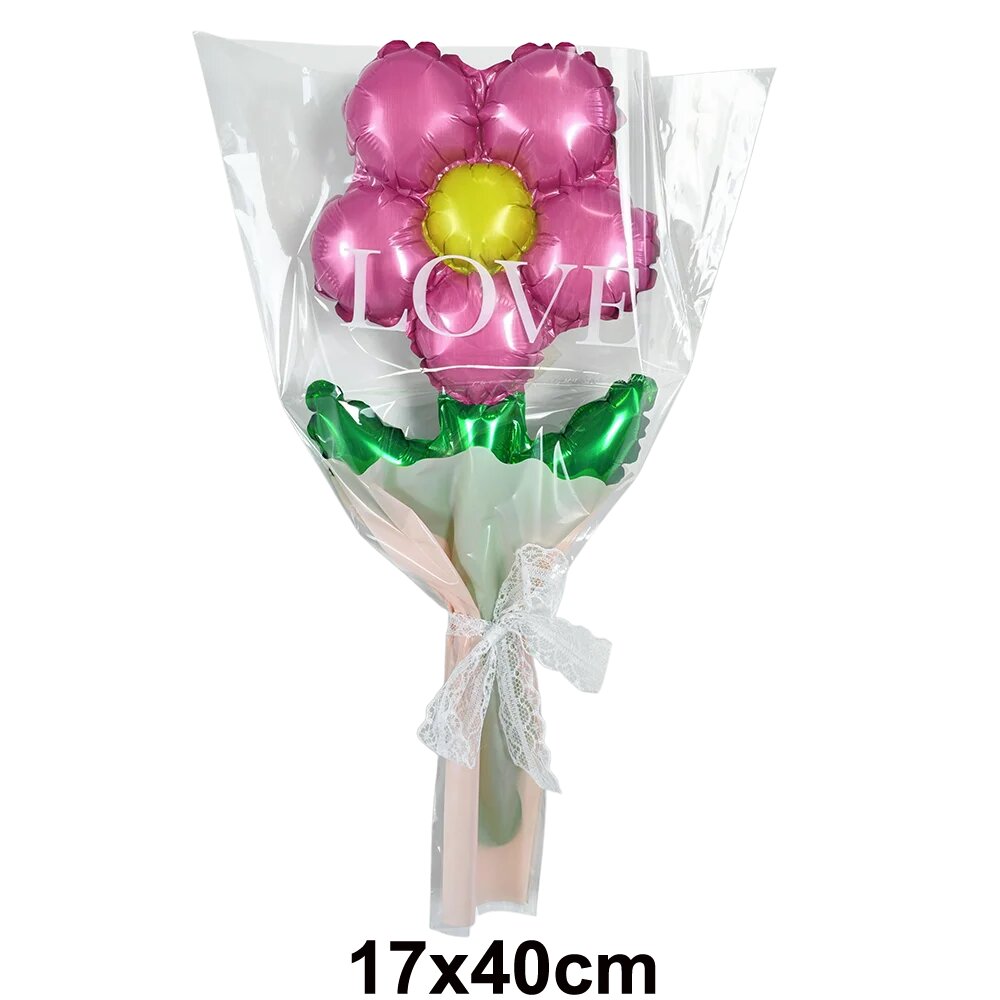 Воздушные шары из фольги с цветком ромашки Глубокий сапфир, 20 Pcs