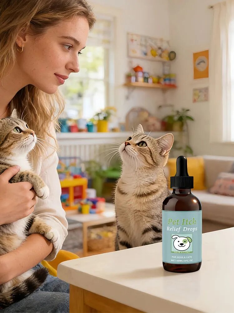 Капли для ухода за кожей домашних животных, Капли для ухода за кожей собак , Средство для уборки за животными