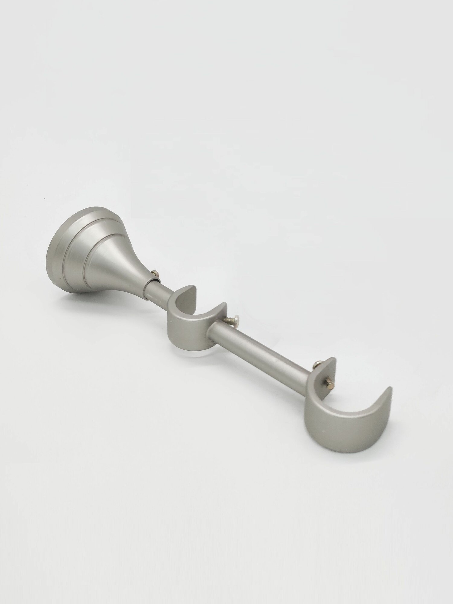 (1 шт.) 25/19 мм Кронштейн открытый двухрядный "Гранд-М" сатин