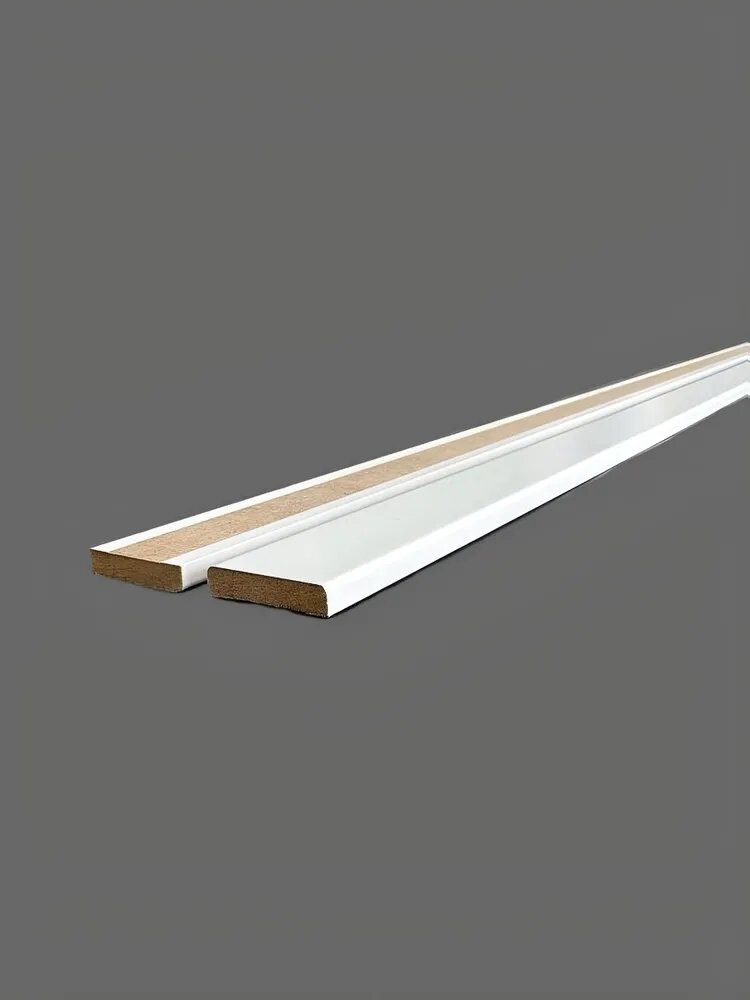 Рейки 140х3 см МДФ "Лайн" белые,12 штук