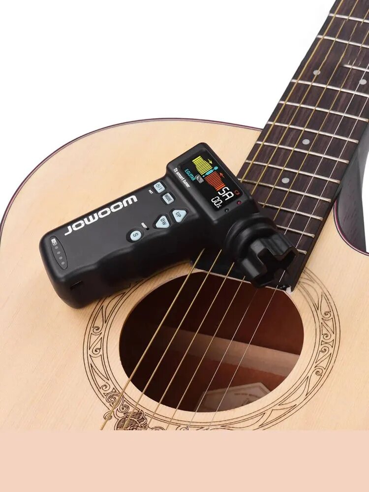 Тюнер Для Гитары T2 smart tuner, электронный, для акустической гитары, пластик, черный — фото 1