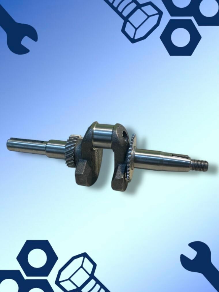 Коленвал (19 мм, шпонка) на двигатель 168F/170F на мотоблок