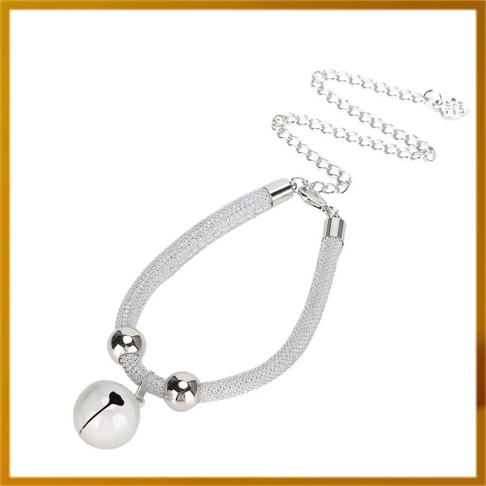 Красивая регулируемая кошачья цепочка с колокольчиком, безопасный и стильный для домашних животных