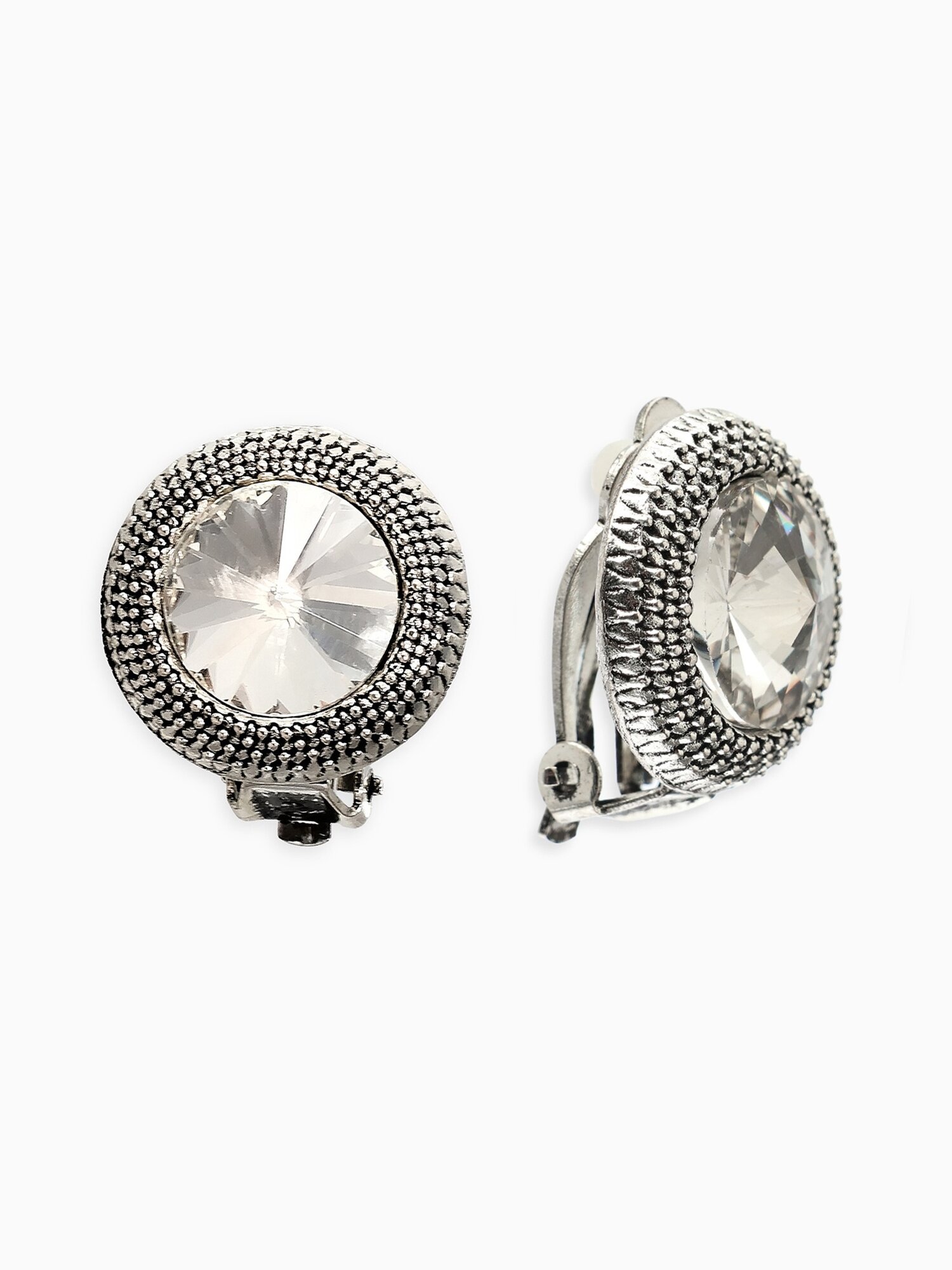 Серьги клипсы, стекло