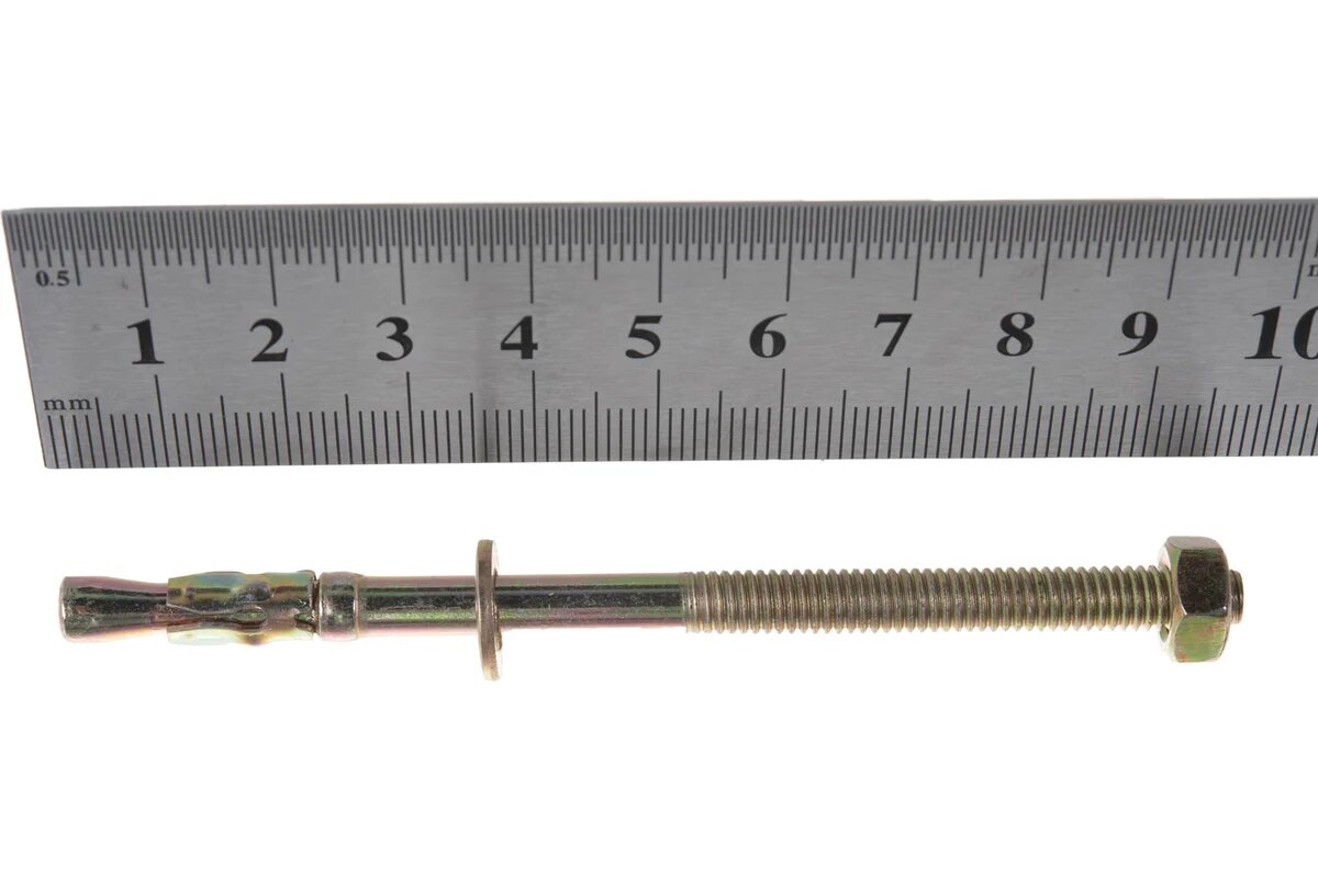 Анкеры клиновые ЗУБР М6х95 мм, 100 шт, толщина основания 80 мм