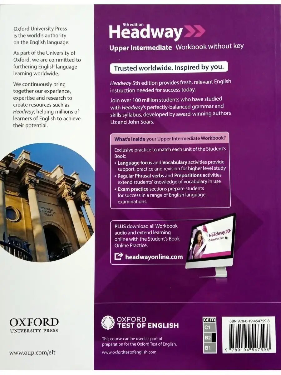 Headway 5 ed Upper-Intermediate Workbook without key | Oxford University Press — фото 1