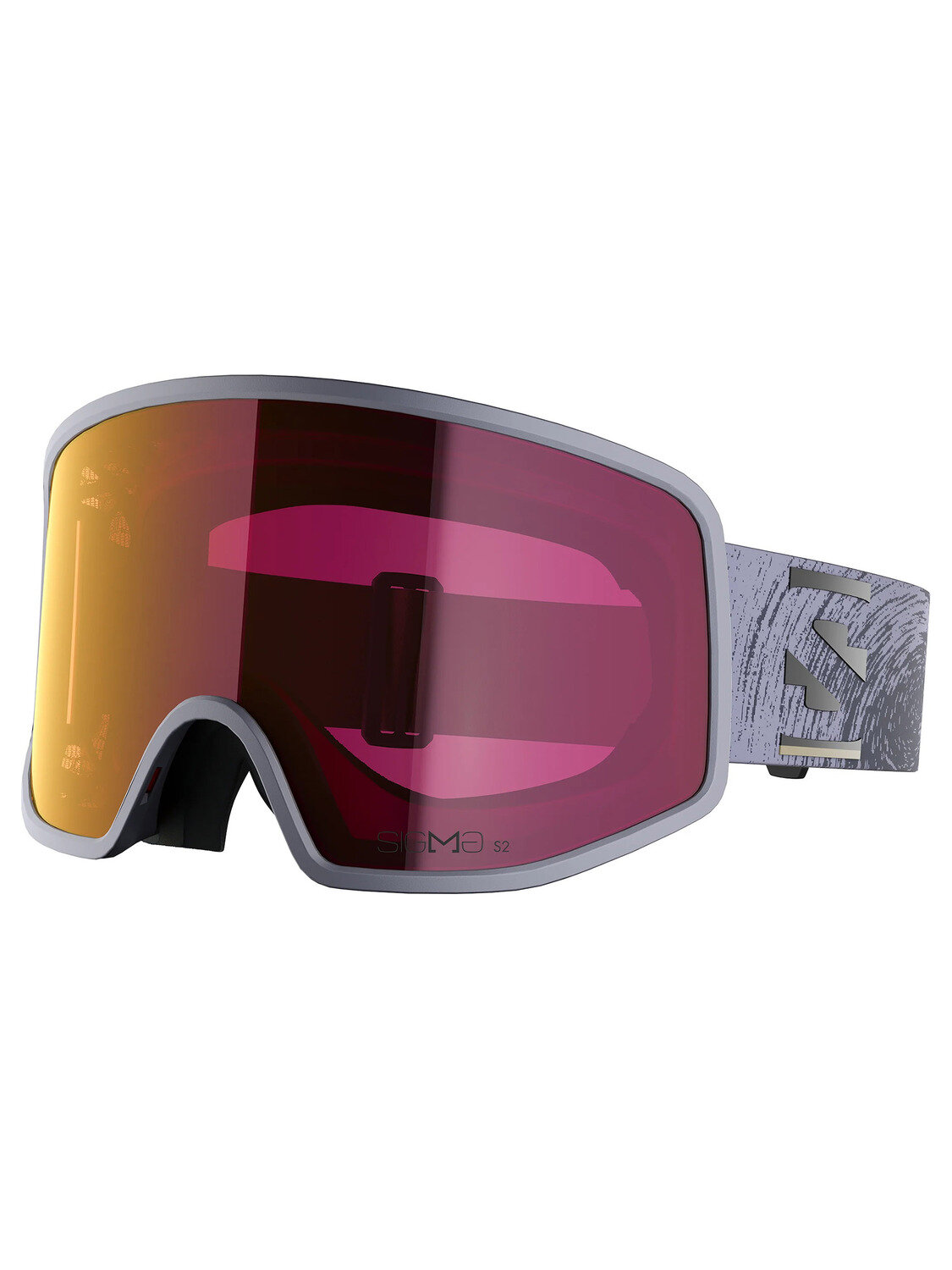 Горнолыжные очки Salomon Sentry Pro Otg Sigma Blue Granite Cat. 2 25/26 голубой, для мужчин , Голубой