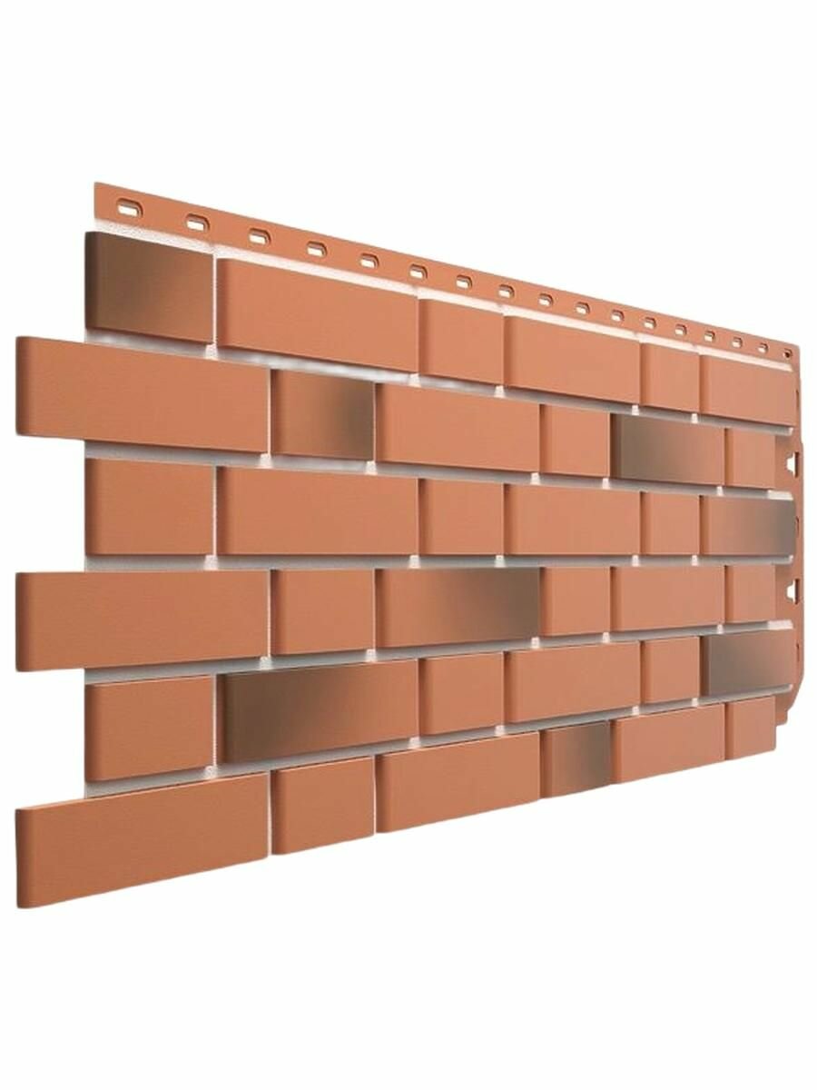 Фасадная панель Docke PREMIUM Flemish / Деке премиум Флемиш / кирпич, Красный жженый, (1,095*0,420 м), 10 шт. (4.6 м. кв.)