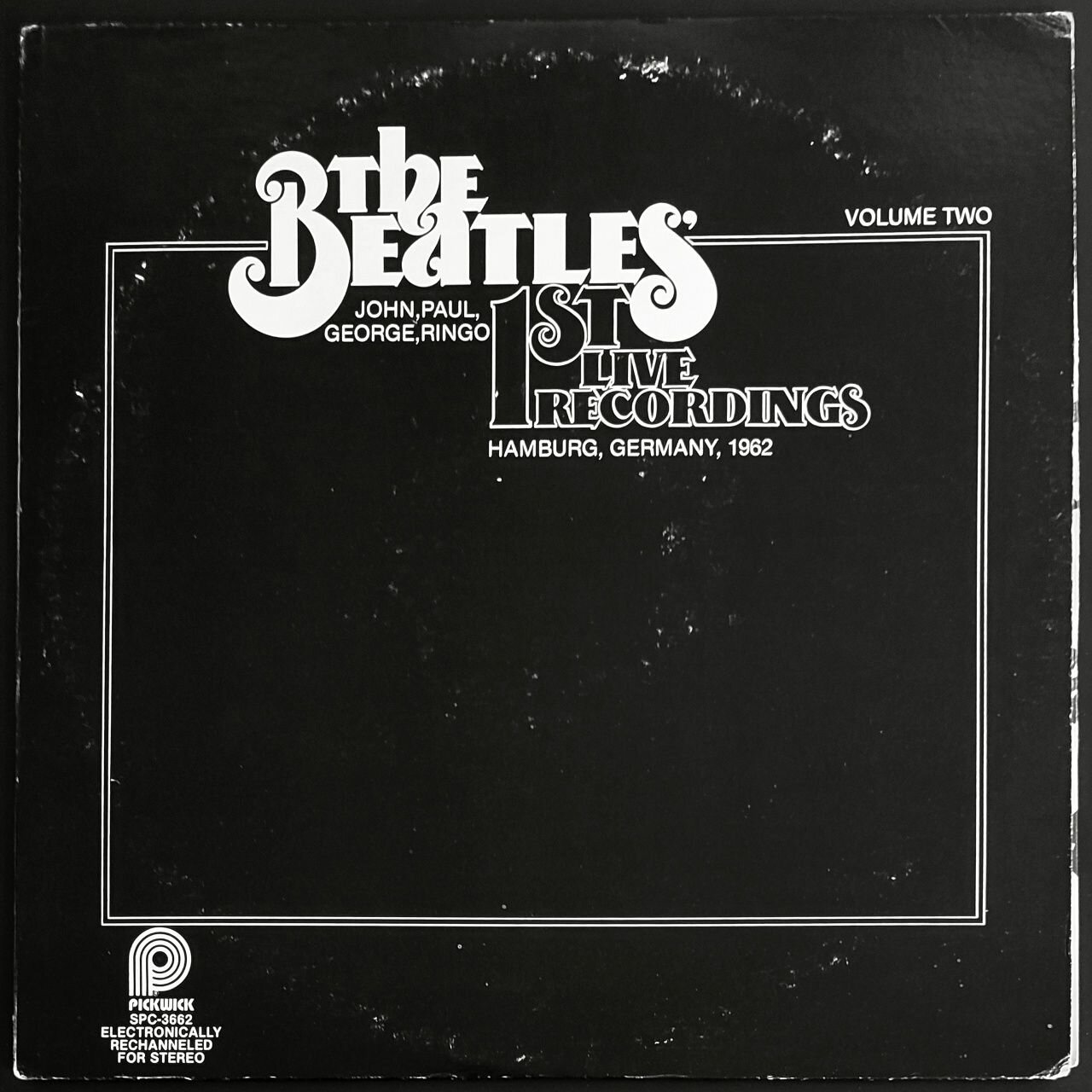 Виниловая пластинка The Beatles - 1st Live Recordings Vol. 2 (LP, 1979, Pickwick)