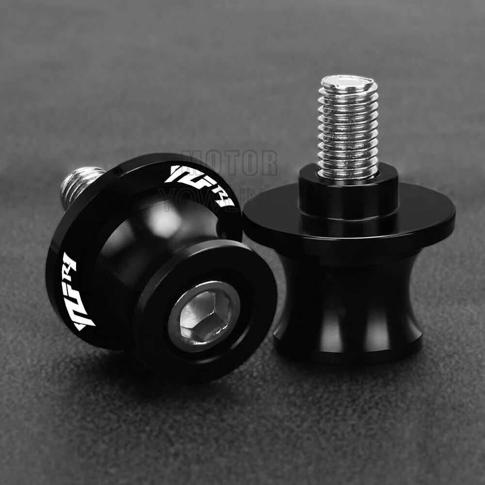 Слайдеры-сполеры Для Маятника Мотоциклов Yamaha YZF-R1, YZF-R6, CNC, Черный, YZFR1 Black M6