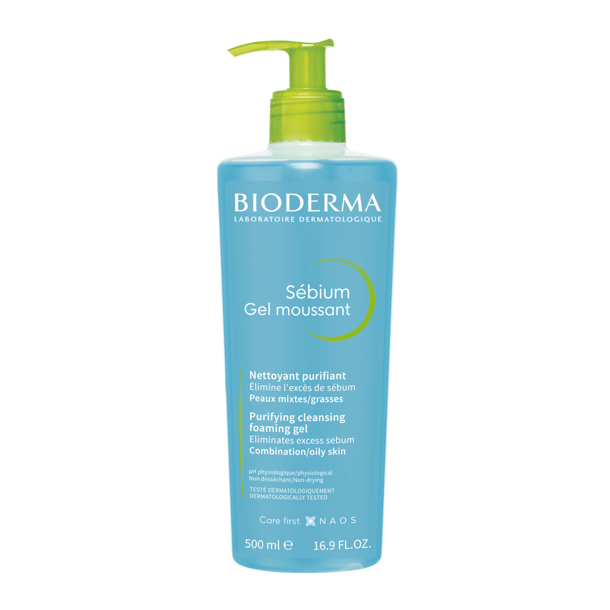 Очищающий гель Bioderma Sebium, для жирной кожи, без парабенов, 500мл