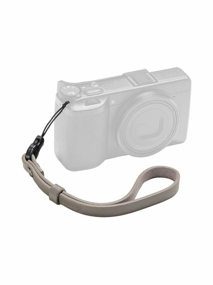 SmallRig 5682 Кожаный кистевой ремень для компактных камер и телефонов, серый