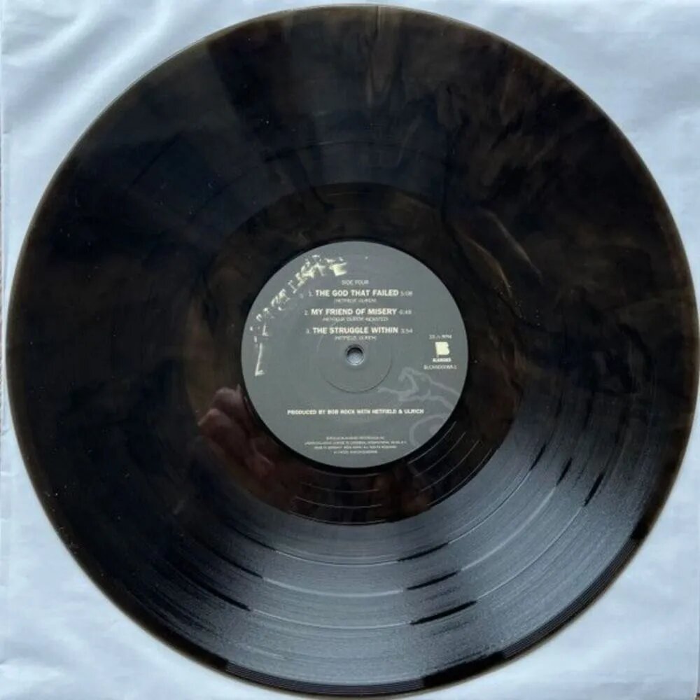 Виниловая пластинка Metallica - Metallica (Blackened – BLCKND008R-1U, 2 x LP, Limited Edition, Reissue, Remastered) — фото 1