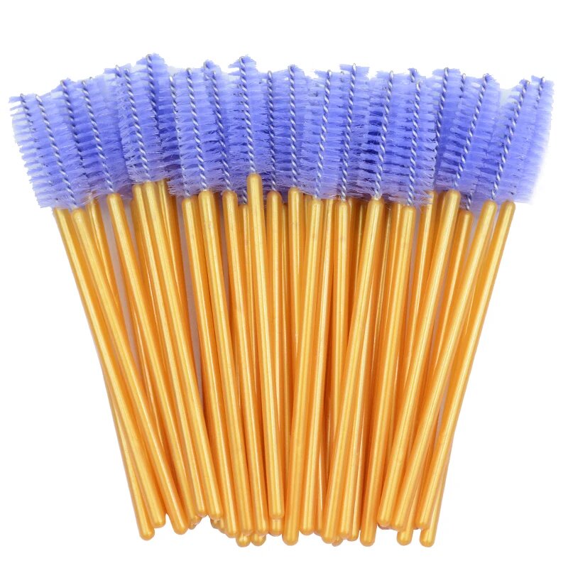 Микро аппликаторы для ресниц gold lavender 50 шт