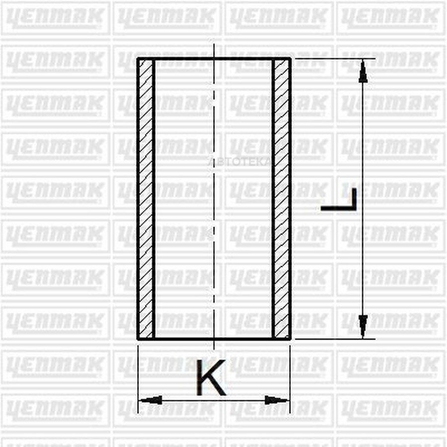 9400 mm. Гильза K=98 L=190 H=0 D= YENMAK 5165192000