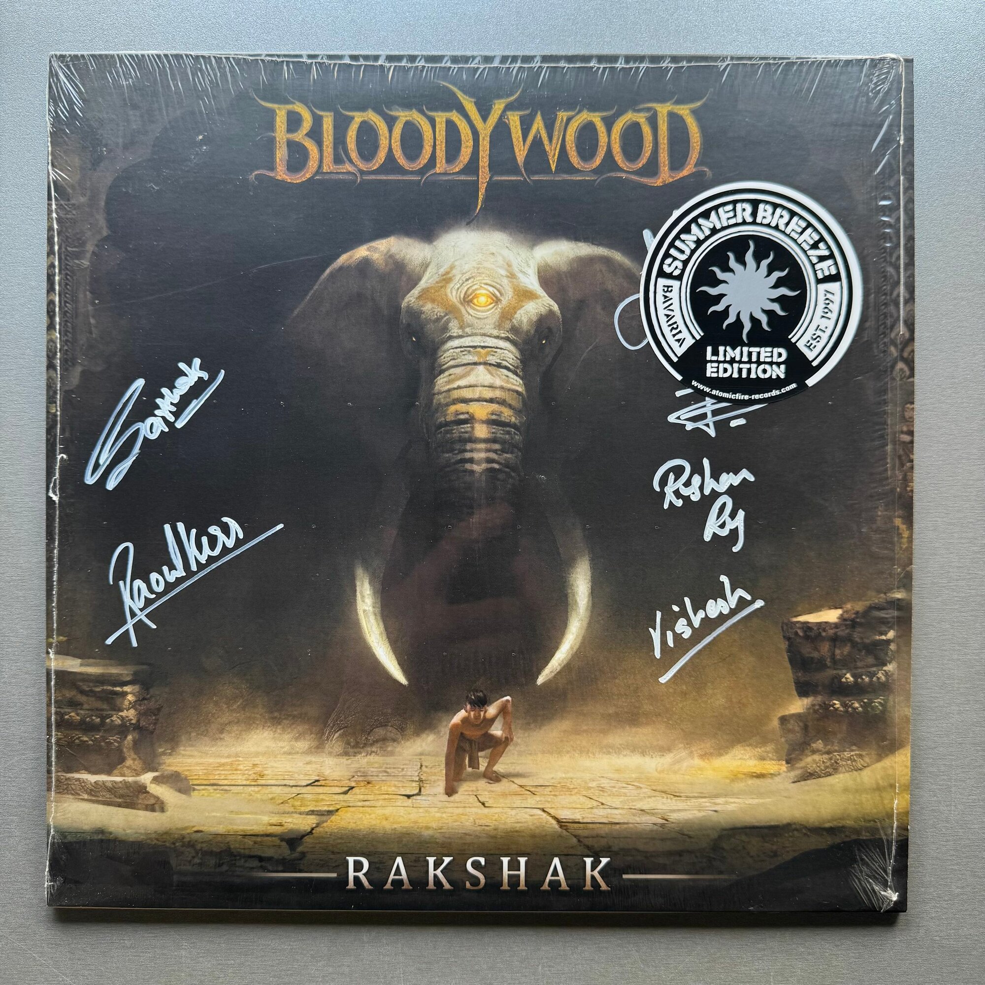 (SIGNED) Bloodywood - Rakshak (2022, LP) Clear/Green/Black SBOA Edition Vinyl (Виниловая пластинка)