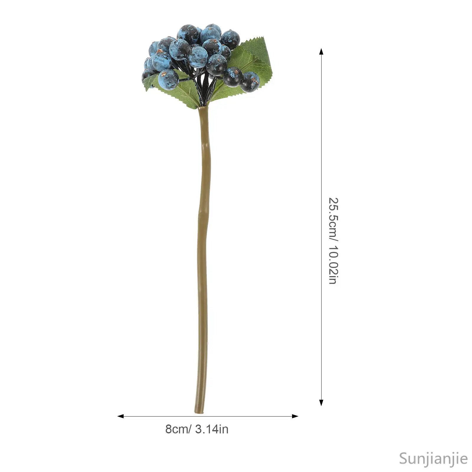 5 Штук Искусственные Ягодные Ветки Для Декора Дома И Офиса Размер 25.50X8.00X6.00Cm