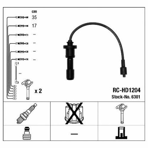 Комплект проводов зажигания Ngk 6301