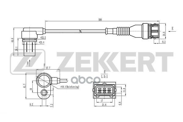 ZEKKERT se-5030 (12141438081 / 12147539165 / 138141) датчик положения распредвала BMW (БМВ) 3 (e36) 95- 5 (e39) 95- 7 (e38)