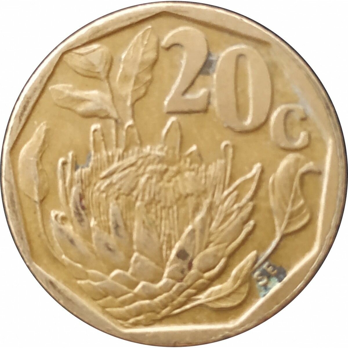 20 центов 1994 ЮАР из оборота