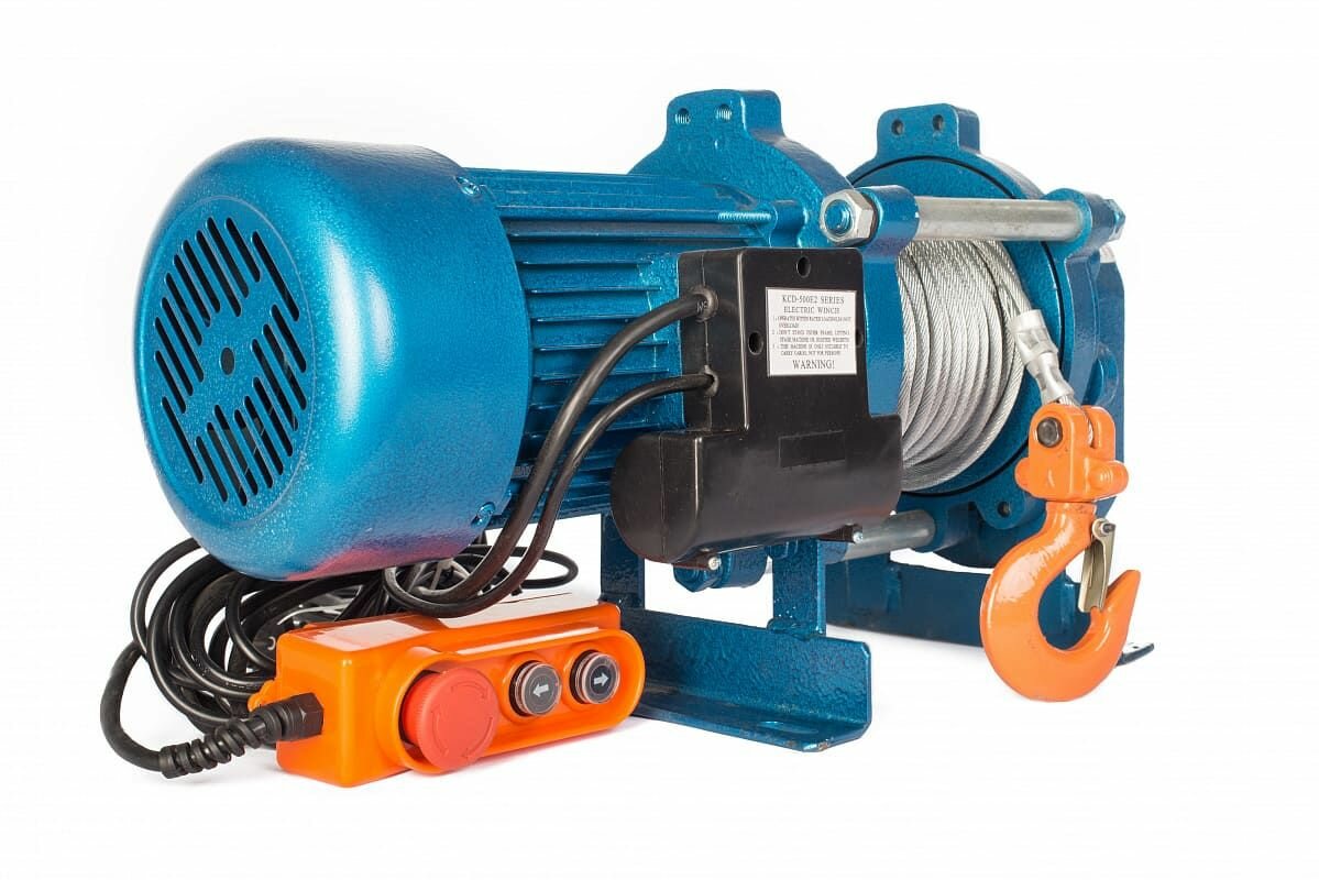 Лебедка TOR ЛЭК-500 E21 (KCD) 500 кг 220 В с канатом 30 м (T), шт