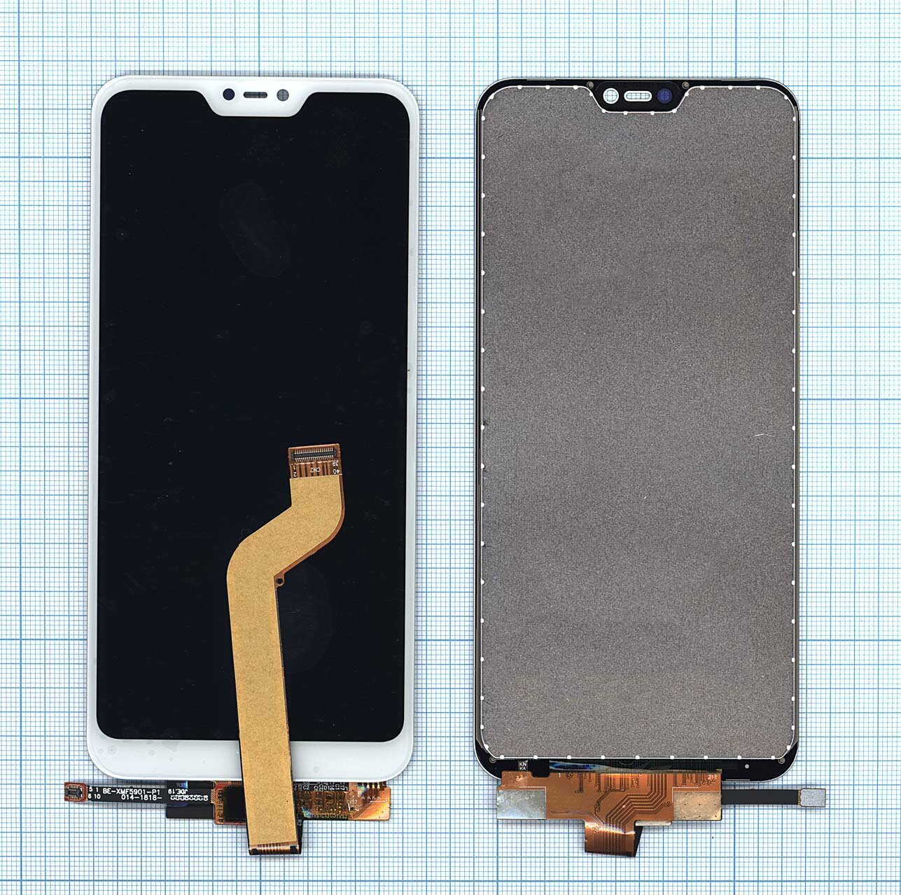 Дисплей для Xiaomi Redmi 6 Pro, Mi A2 Lite в сборе с тачскрином белый