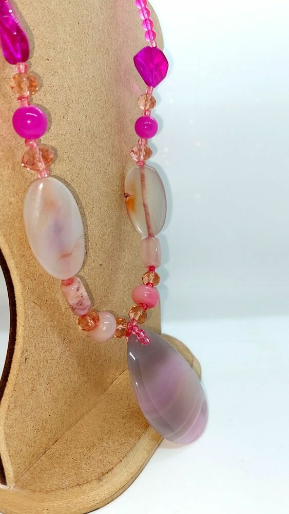 Колье, искусственный камень