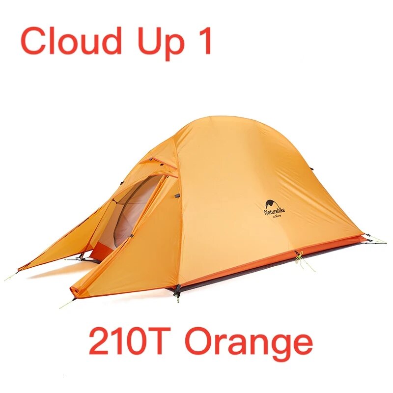 Naturehike Cloud Up Series 123 палатку Оранжевый, CloudUp1 210T Orange