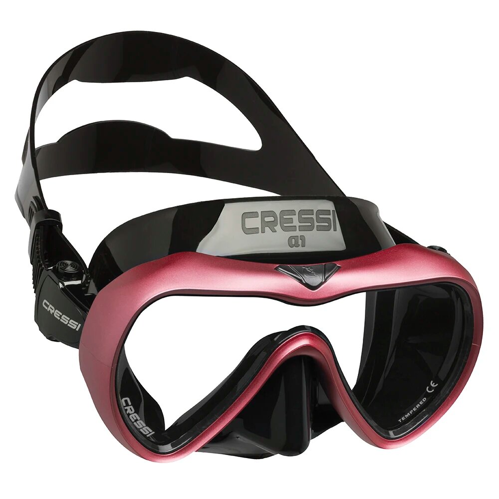 Маска Cressi A1 Розовый, BLACK PINK CLEAR