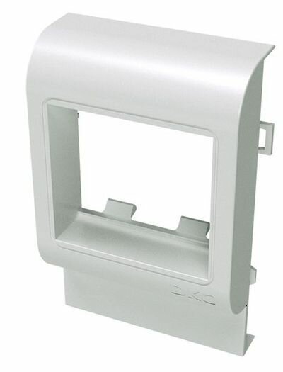 Рамка электроустановочная DKC PDA-45N 80, под 2 модуля, 45x45 мм