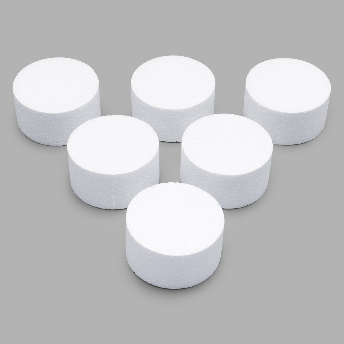 Заготовка для декорирования из пенопласта 'Диск', 6 шт, 10*5 см, Айрис