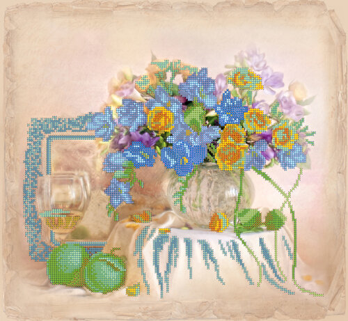 "Это было недавно. это было давно" - канва с рисунком для частичного вышивания бисером от бренда Astrea