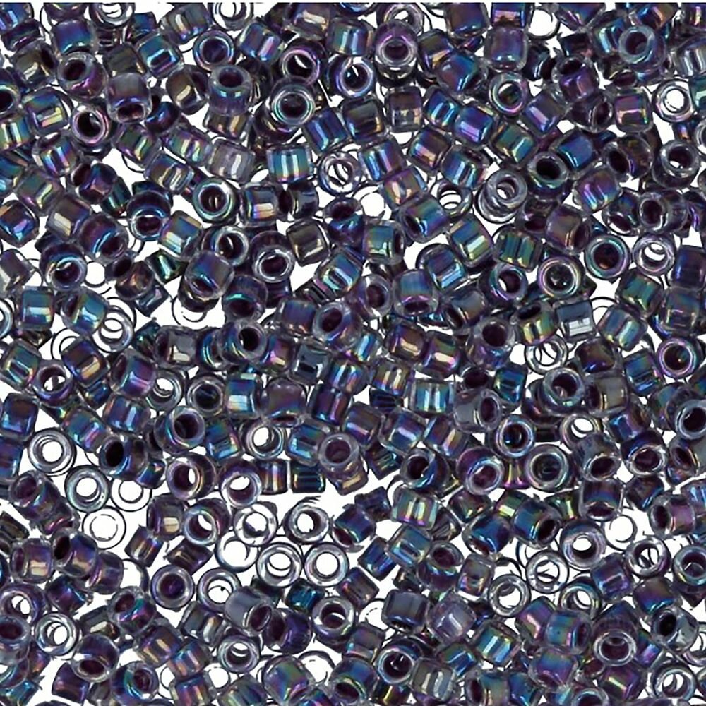 Бисер Япония "TOHO" 11/0 TREASURE №1 1.6 мм 5 х 5 г №0788 т. фиолетовый/радужный