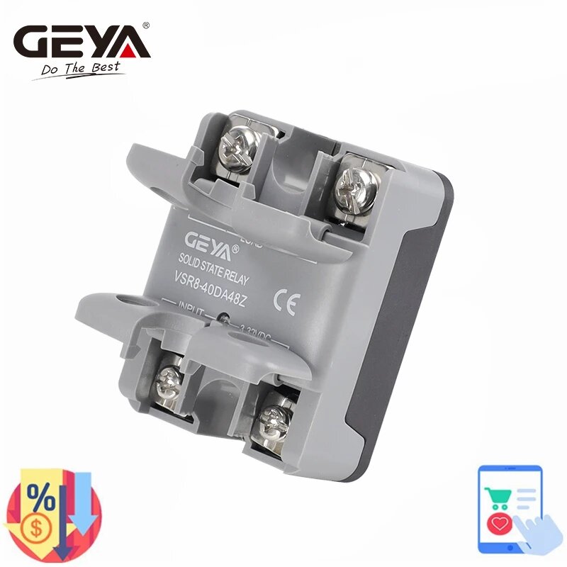 Однофазное твердотельное реле GEYA VSR8 10-80DA 24-480В