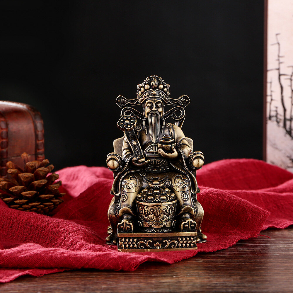 Статуэтка "Бог Богатства", латунь, креативная, для гостиной и офиса