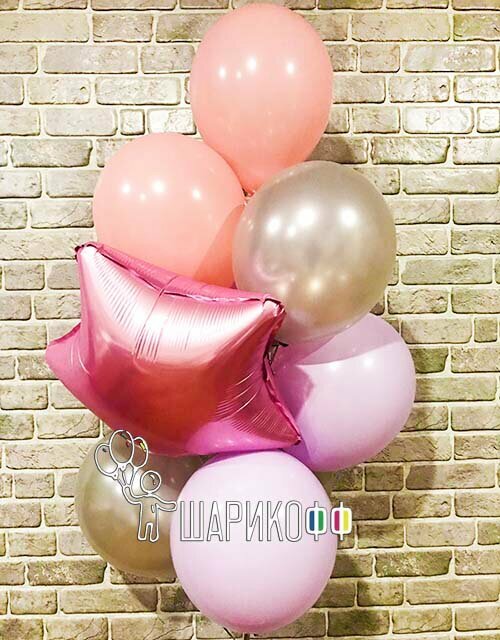 Гелиевые шары фонтан "Моя Прелесть"