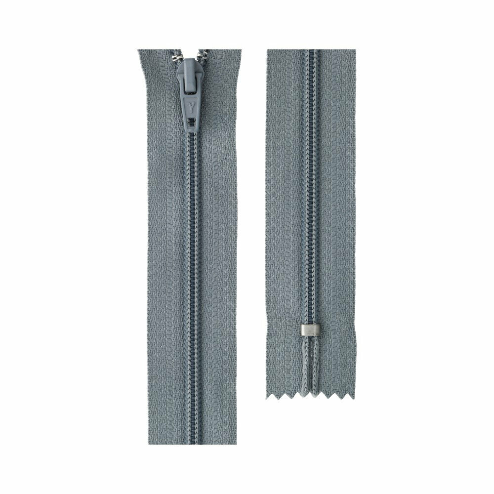 Молния Спираль н/р брючная т.4 Gamma G004A 18 см 10 шт неразъёмная замок-автомат №304 серый