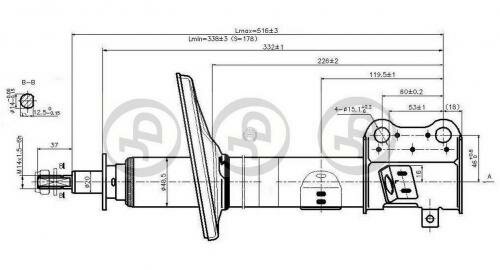Стойка /gas/ rr-l Jd JAS0228