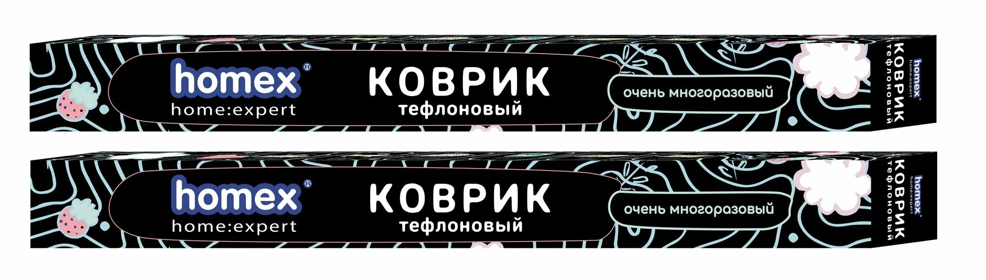 Коврик тефлоновый Homex многоразовый, 33 х 40 см, 1 шт, 2 уп