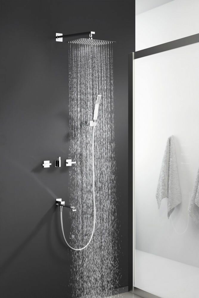 01165 Смеситель встраиваемый для душа с 3-функ. (Хром) GANZER