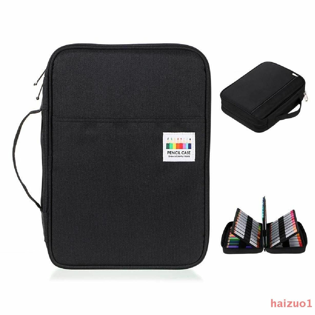 Цветной пенал на 220 слотов, сумка для ручек с застежкой-молнией для художника, органайзер для хранения акварельных карандашей, гелевых ручек, маркеров, большой емкости, удобный держатель