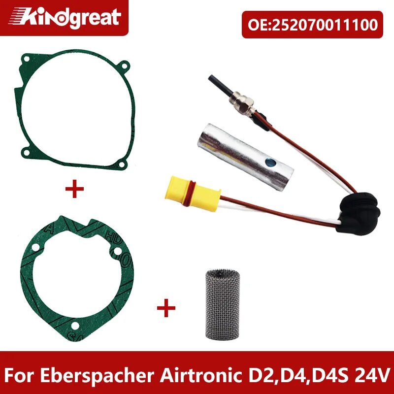 Детали нагревателя Espar 252070011100, светящаяся Заглушка с гаечным ключом, прокладки для экрана Eberspacher Airtronic D2, D4, D4S 24 В D4 D4S 24V